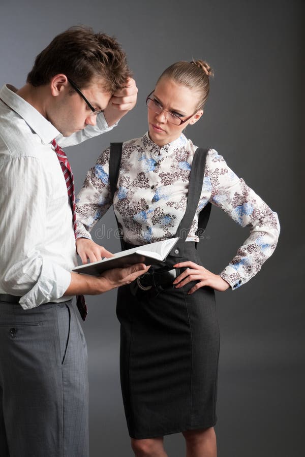 Reprimand stock image. Image of notebook, grey, chief - 11099839