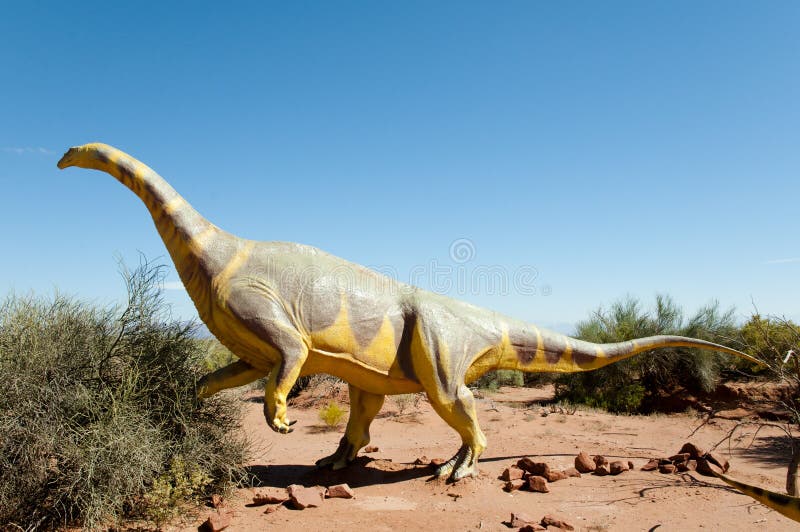 Reproduction De Dinosaure De Riojasaurus - Argentine Image stock ...