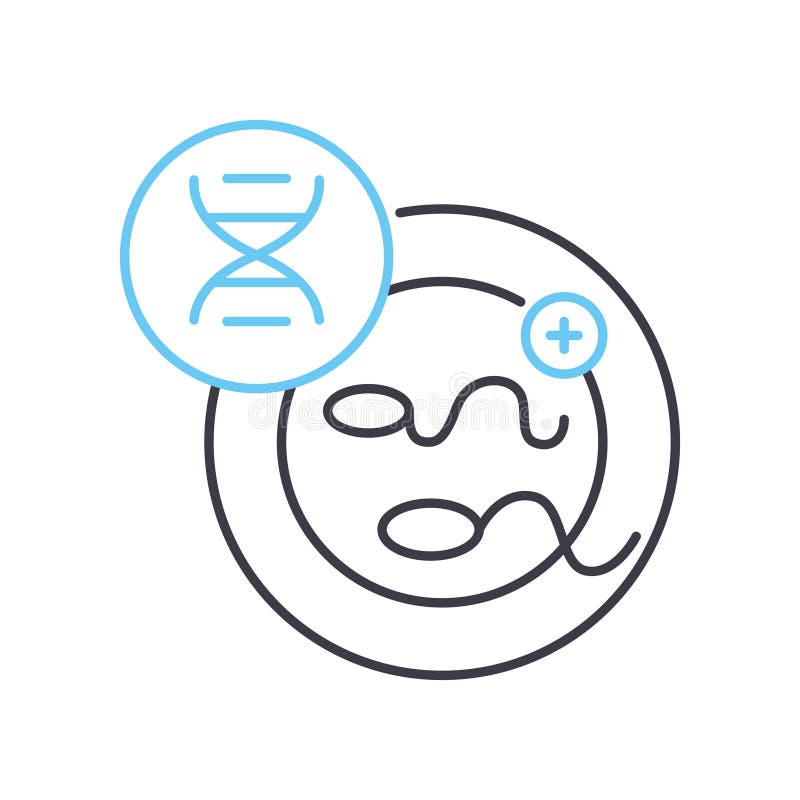 Reproduction Process Line Icon, Outline Symbol, Vector Illustration ...