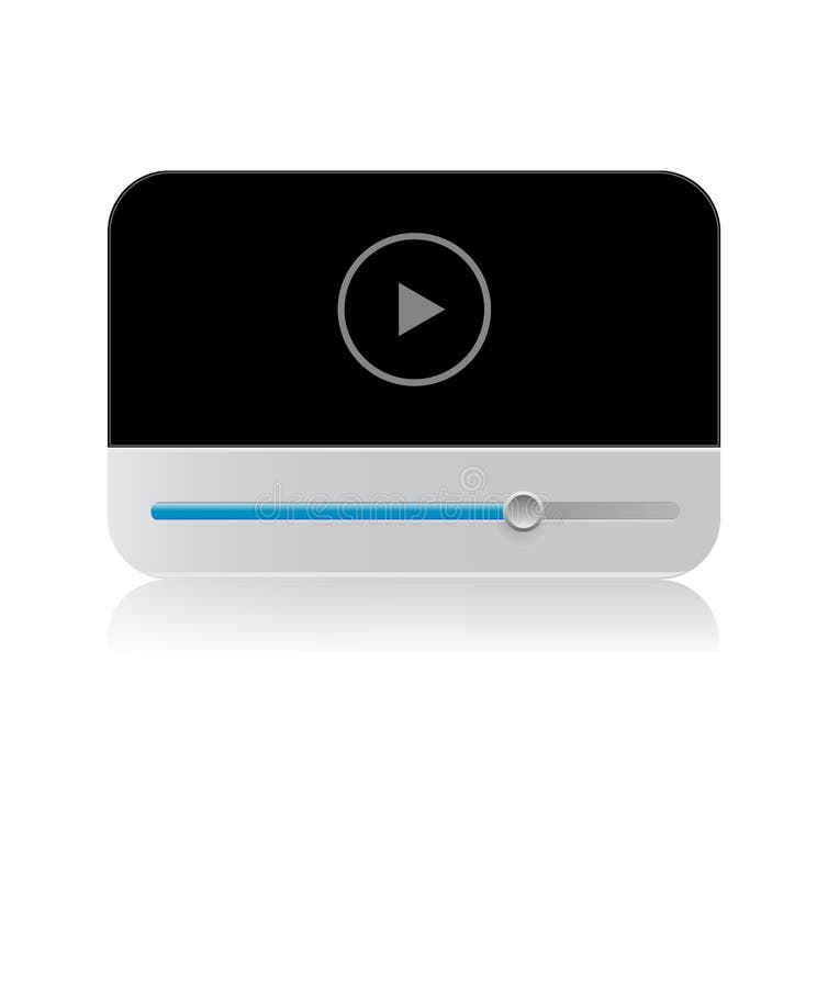 Reproductor multimedia ilustración del vector. Ilustración de piel ...