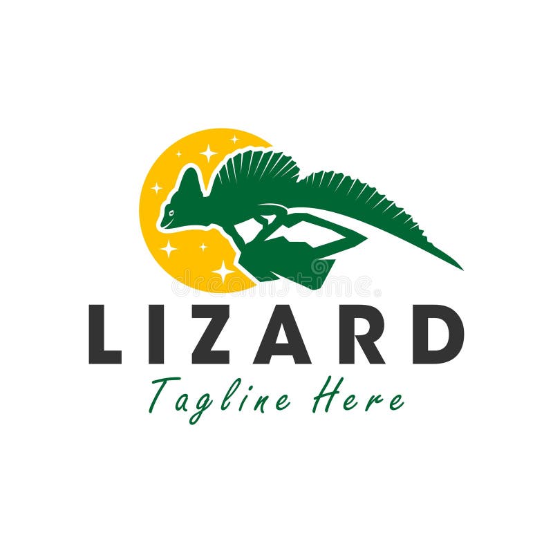 Reptile Lizard Illustration Logo Stock Vector - Illustration of logo ...