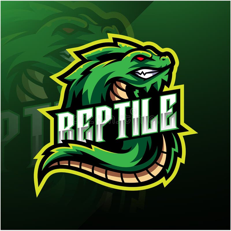 Reptile Sport Mascot Logo Design Stock Vector - Illustration of label ...