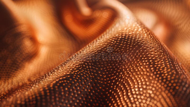 Copper Colored Fabric with Reptile Texture for Background Stock ...