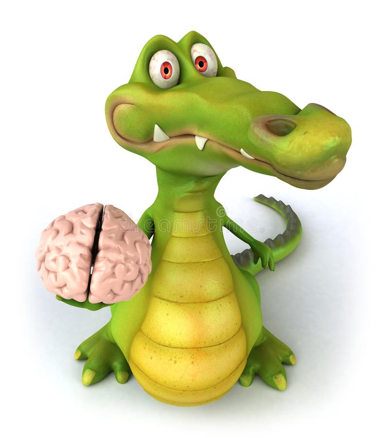 Reptilian brain stock illustration. Illustration of tropical - 26662837