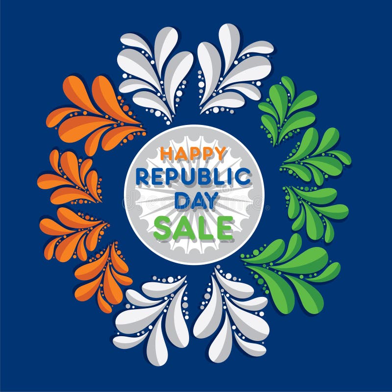 Republic Day Greeting Design Stock Vector - Illustration of honor ...