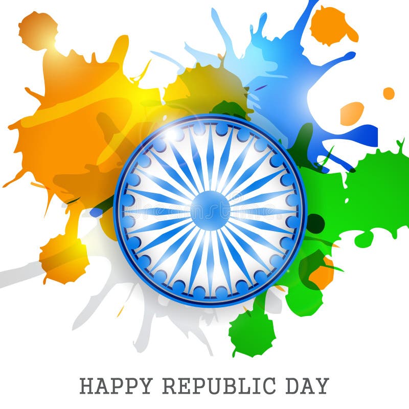Republic Day. stock illustration. Illustration of abstract - 64764091