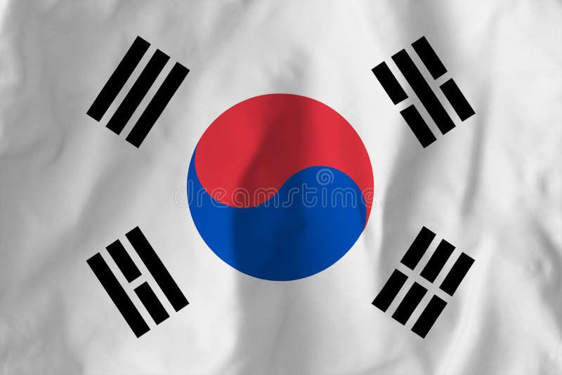 Republic of Korea flag. stock image. Image of national - 248312655