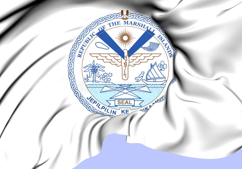 Republic of the Marshall Islands Seal Stock Illustration - Illustration ...