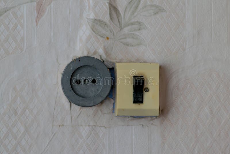 Old Soviet Switch and Socket Stock Photo - Image of house, electric ...