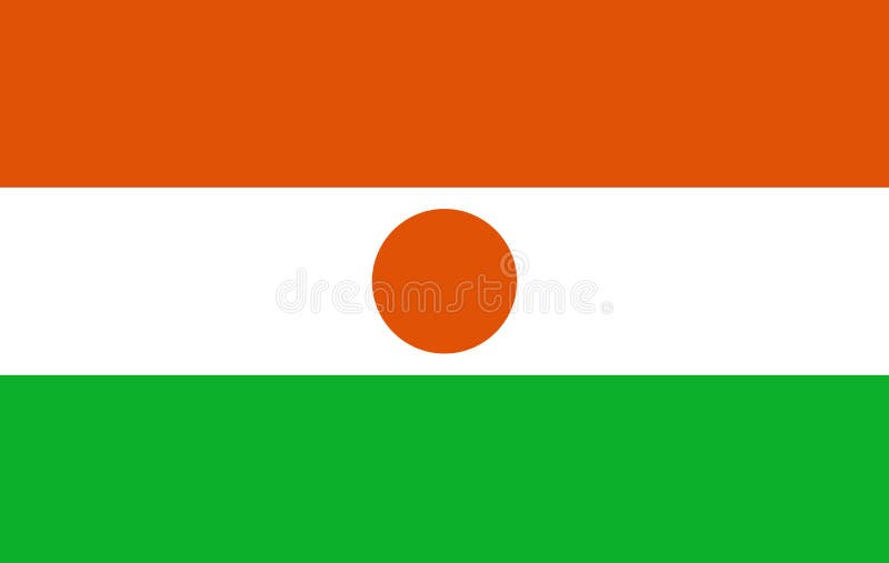 Republic of Niger Flag Isolated Vector in Official Colors and ...