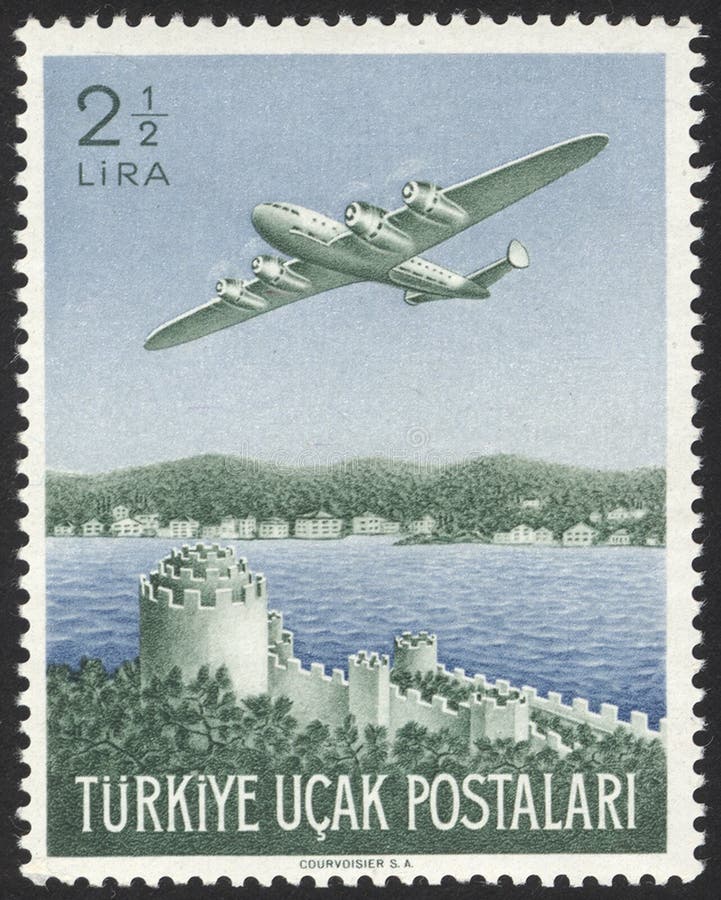 Republic of Turkey Historical Stamp. a Postage Stamp Printed in ...