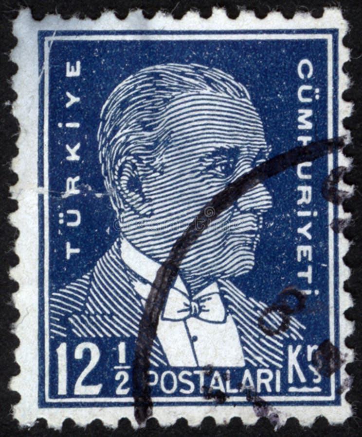 Republic of Turkey Historical Stamp. a Postage Stamp Printed in ...