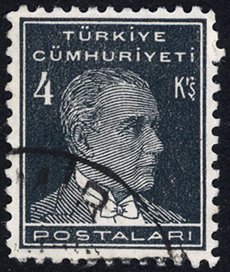Republic of Turkey Postage Stamp Editorial Stock Image - Image of mail ...