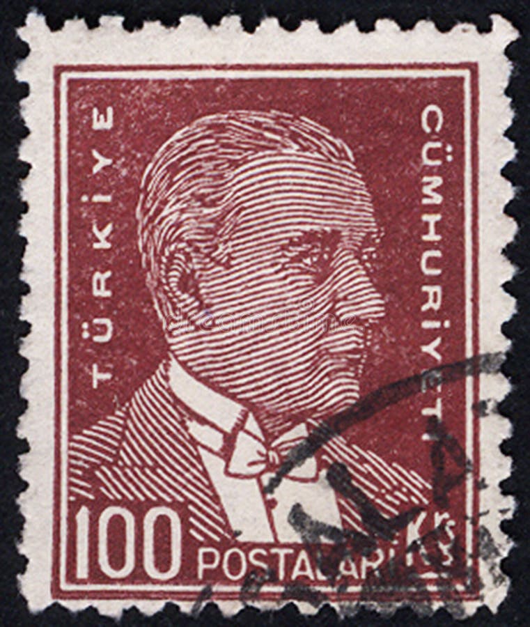 Republic of Turkey Postage Stamp. Editorial Photography - Image of ...
