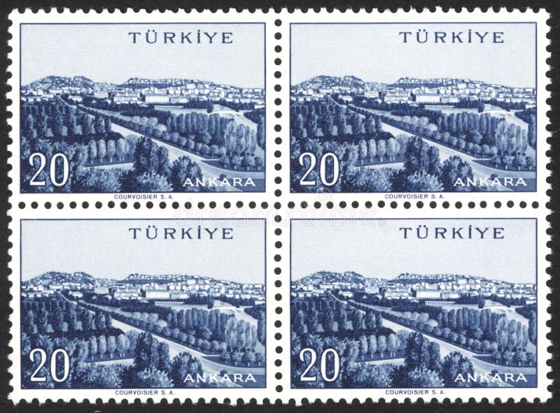 Republic of Turkey Postage Stamp. Editorial Photography - Image of ...