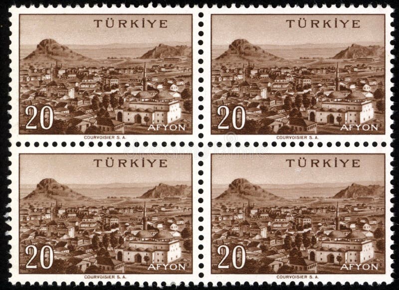 Republic of Turkey Postage Stamp. Editorial Stock Image - Image of ...