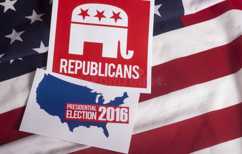 Republican Election Vote and American Flag Editorial Photography ...