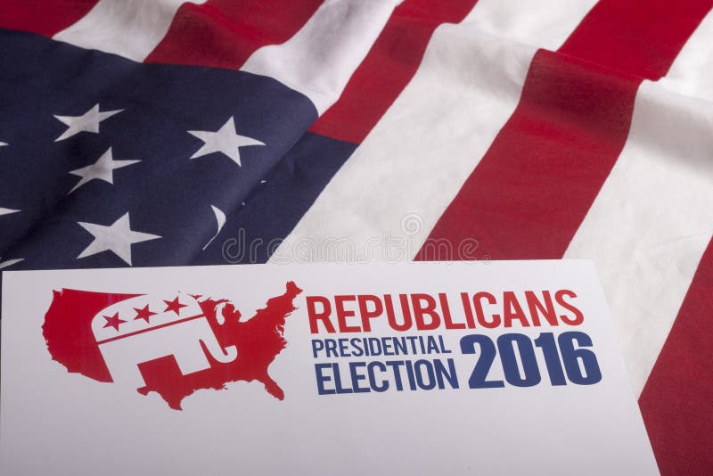 Republican Election Vote and American Flag Editorial Photography ...