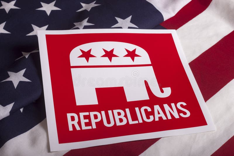 Flag with Republican word stock photo. Image of american - 25203760