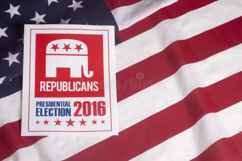 Republican Election Vote And American Flag Editorial Photography ...