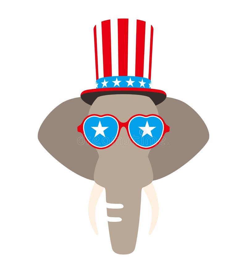 Republican Elephant Cartoon Vector Illustration Stock Vector ...