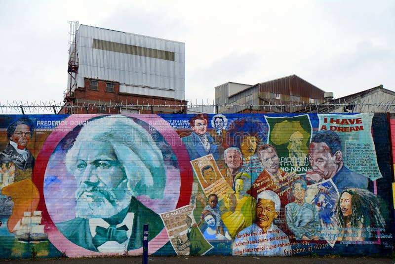 Republican Mural, Belfast, Northern Ireland Editorial Photo - Image of ...