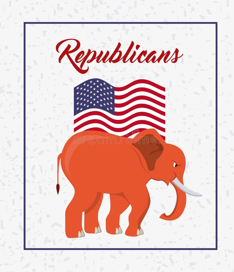 Republican party design stock vector. Illustration of graphic - 69058822