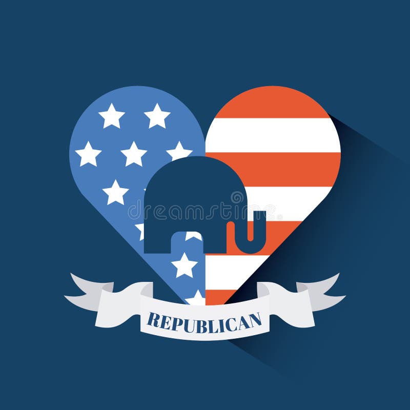 Republican Party Emblem Image Stock Vector - Illustration of sign ...