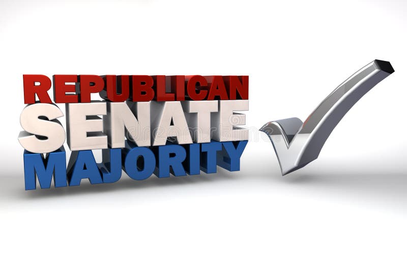 Republican Senate Majority stock illustration. Illustration of senate ...