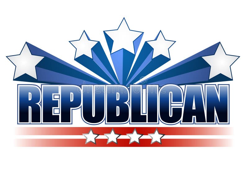 Republican sign stock vector. Illustration of political - 17817204