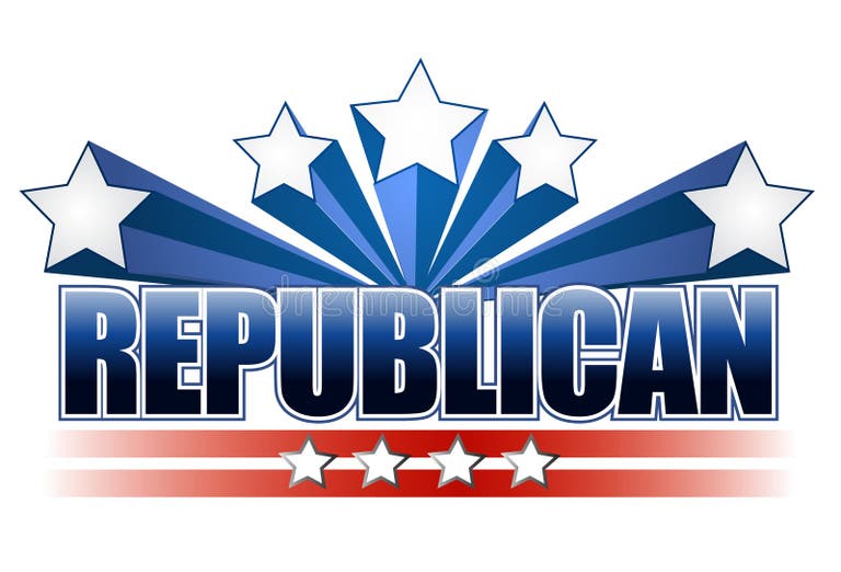Republican sign stock vector. Illustration of political - 17817204