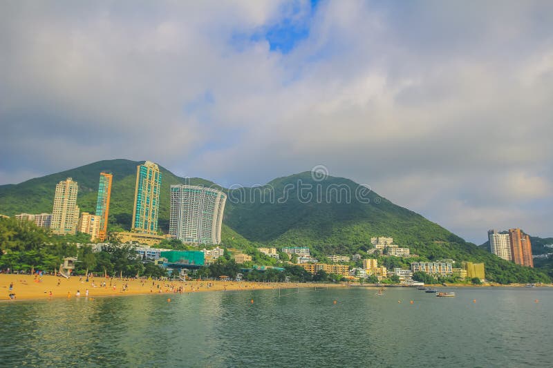 14 Sept 2013 Repulse Bay Beach, China Beachfront Skyline Editorial ...
