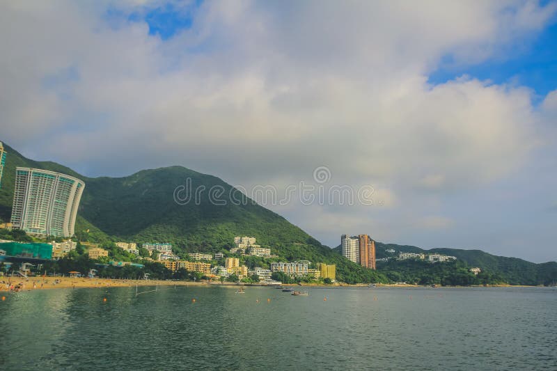 14 Sept 2013 Repulse Bay Beach, China Beachfront Skyline Editorial ...