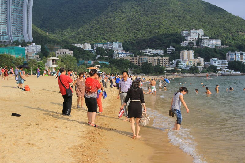 14 Sept 2013 Repulse Bay Beach, China Beachfront Skyline Editorial ...