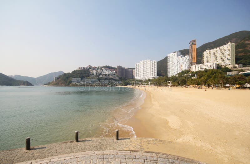 Repulse Bay Beach in Hong Kong Stock Image - Image of island, relax ...