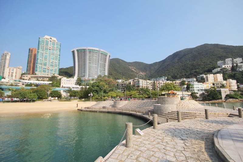Repulse Bay Beach in Hong Kong Stock Photo - Image of travel, ocean ...