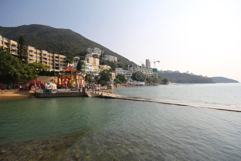 Repulse Bay Beach in Hong Kong Stock Image - Image of ocean, natural ...
