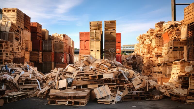 Repurpose pallet boxes stock illustration. Illustration of pallet ...