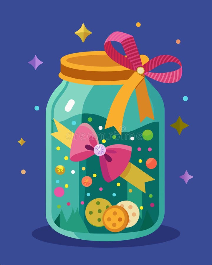 A Repurposed Pickle Jar Coated with Glitter and Ribbons Transformed into a Savings Jar and ...