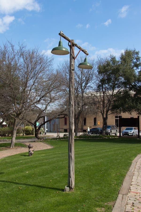 Lamp Post that Was Once a Tree Stock Image - Image of outdoor ...