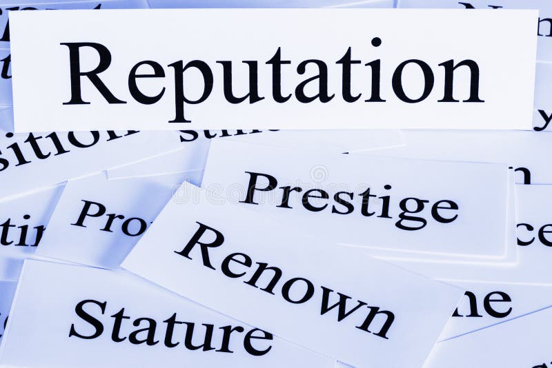 Reputation Concept stock photo. Image of reputation, blue - 33488618