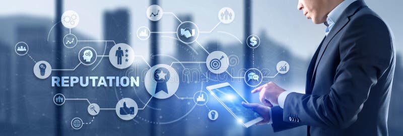 Reputation Management Branding Concept. Customer Relationship Stock ...