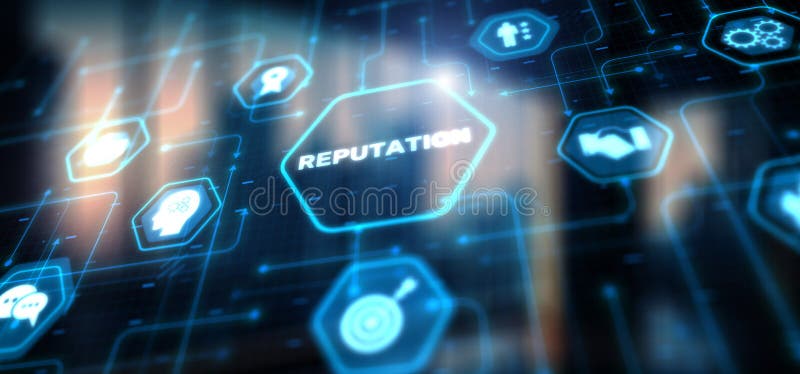 Reputation Management Branding Concept. Customer Relationship Stock ...