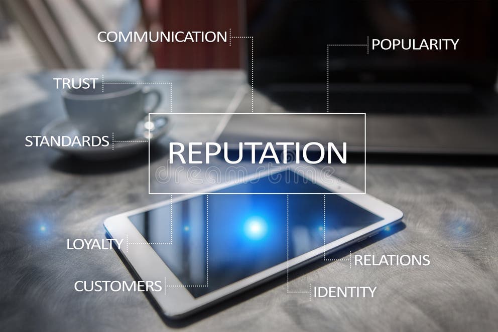 Reputation and Customer Relationship Business Concept on Virtual Screen ...