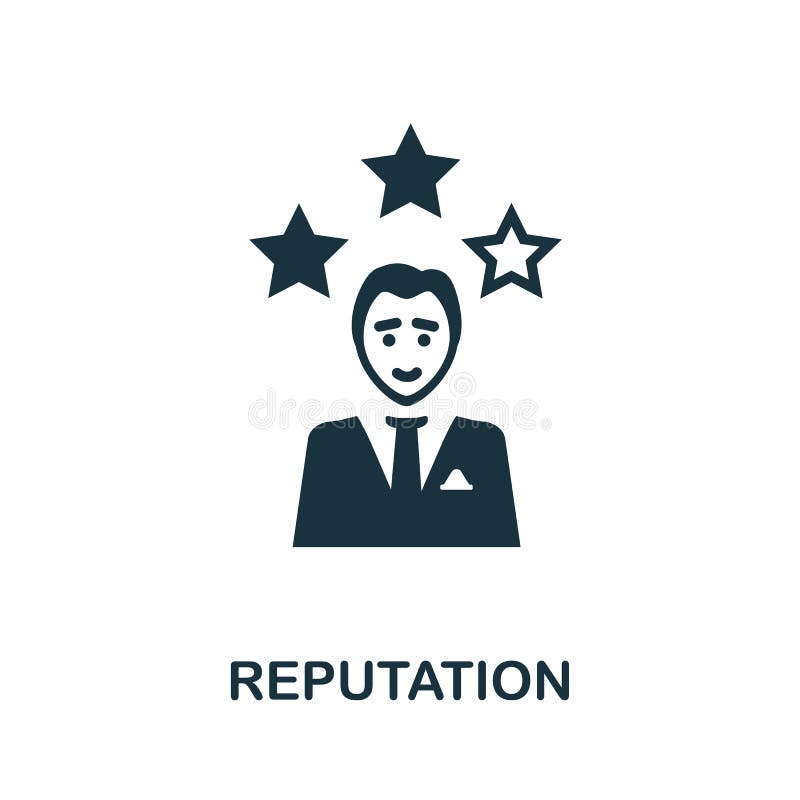 Reputation Icon. Simple Element from Management Collection. Creative ...