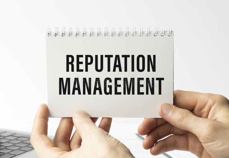 Reputation Management Card Isolated on White Stock Photo - Image of ...
