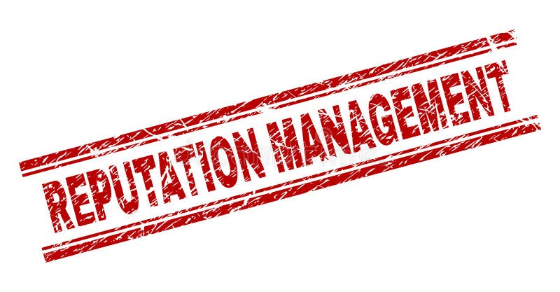 Scratched Textured REPUTATION MANAGEMENT Stamp Seal Stock Vector ...