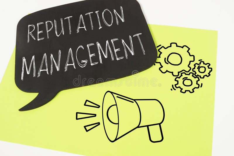 Reputation Management is Shown Using the Text Stock Illustration ...