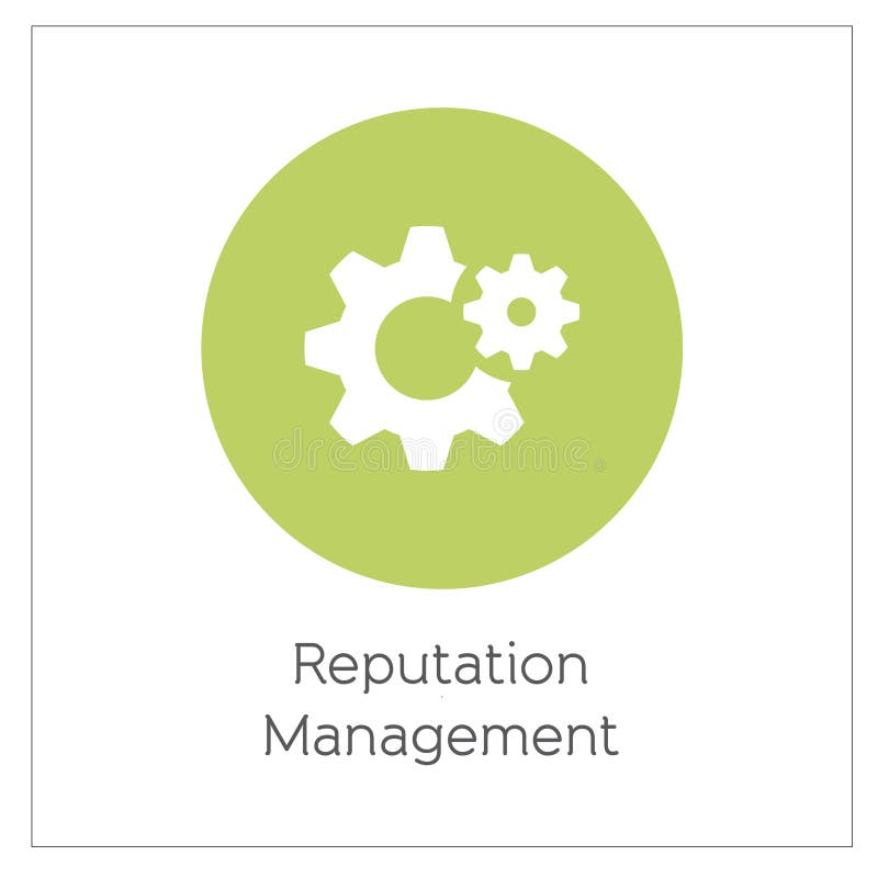 Reputation Management Simple Logo Icon Vector Ilustration Stock Vector ...