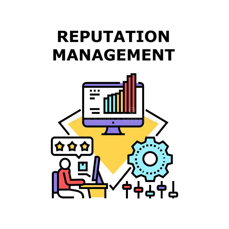 Making Reputation Concept Icon Stock Illustration - Illustration of ...